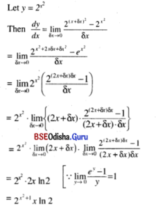 CHSE Odisha Class 12 Math Solutions Chapter 7 Continuity and Differentiability Ex 7(b) – BSE Odisha