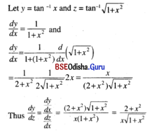 CHSE Odisha Class 12 Math Solutions Chapter 7 Continuity and Differentiability Ex 7(i) – BSE Odisha