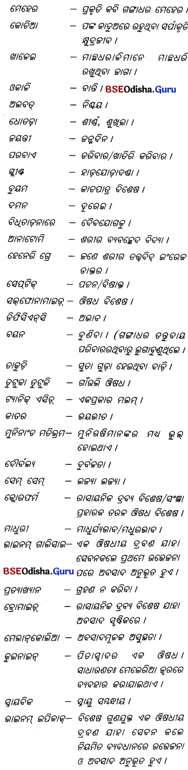 CHSE Odisha Class 12 Optional Odia Solutions Chapter 17 ମେଡ଼ିକାଲ କଲେଜରେ ...