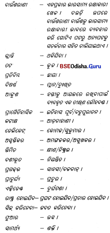 CHSE Odisha Class 12 Optional Odia Solutions Chapter 18 ବାଉଁଶରାଣୀ – BSE ...